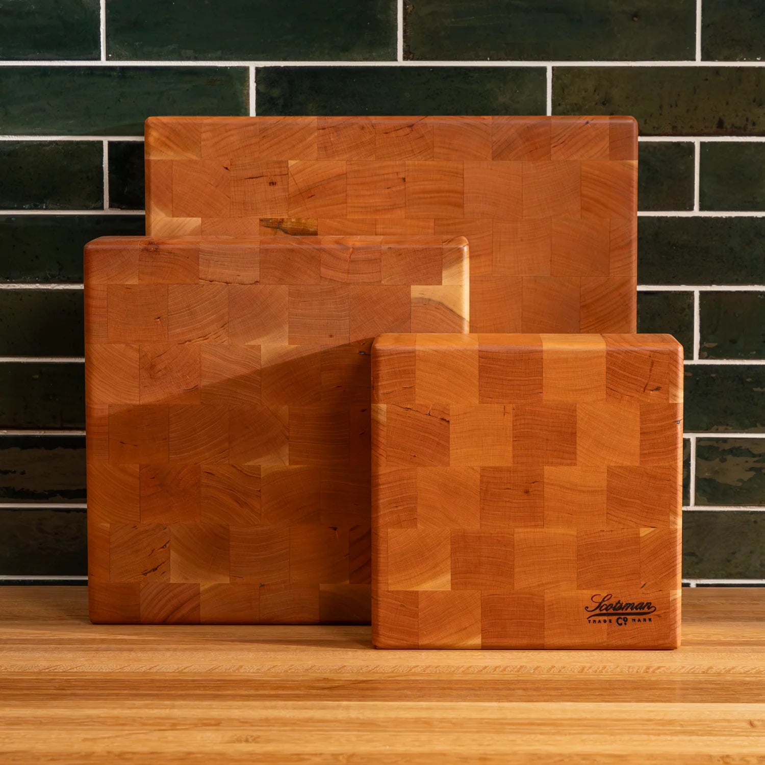 Cherry End Grain Square Butcher Block – Scotsman USA