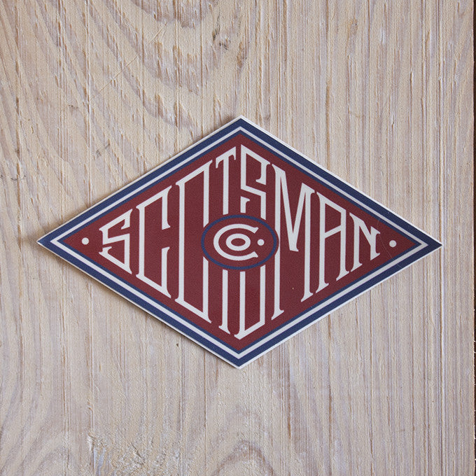Red Scotsman Diamond Die Cut Decal – Scotsman USA