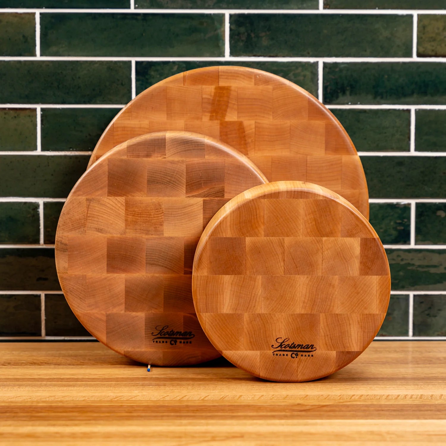Maple End Grain Round Butcher Block – Scotsman USA